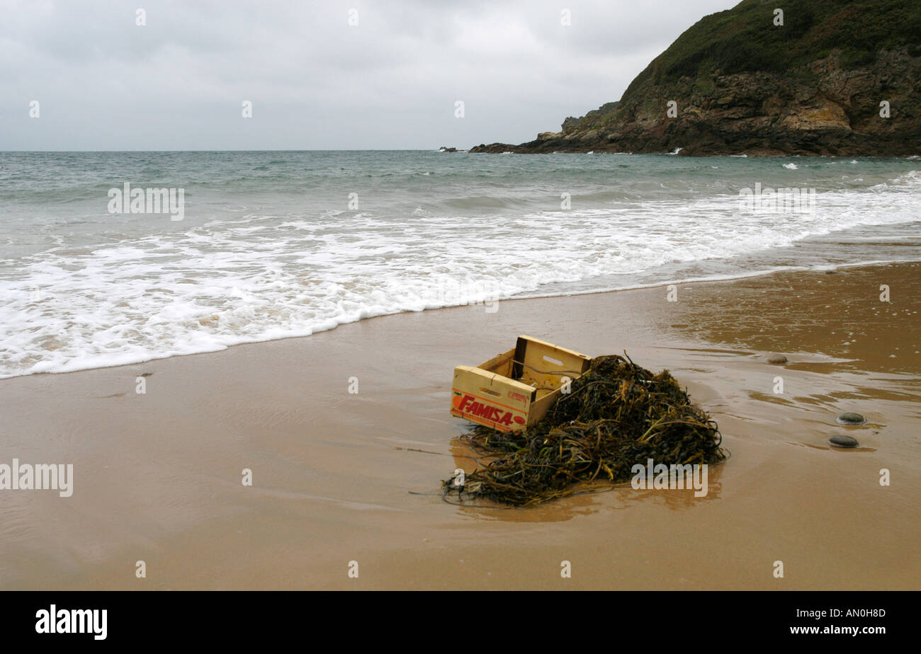 Empty wooden crate on beach hi-res stock photography and images - Alamy