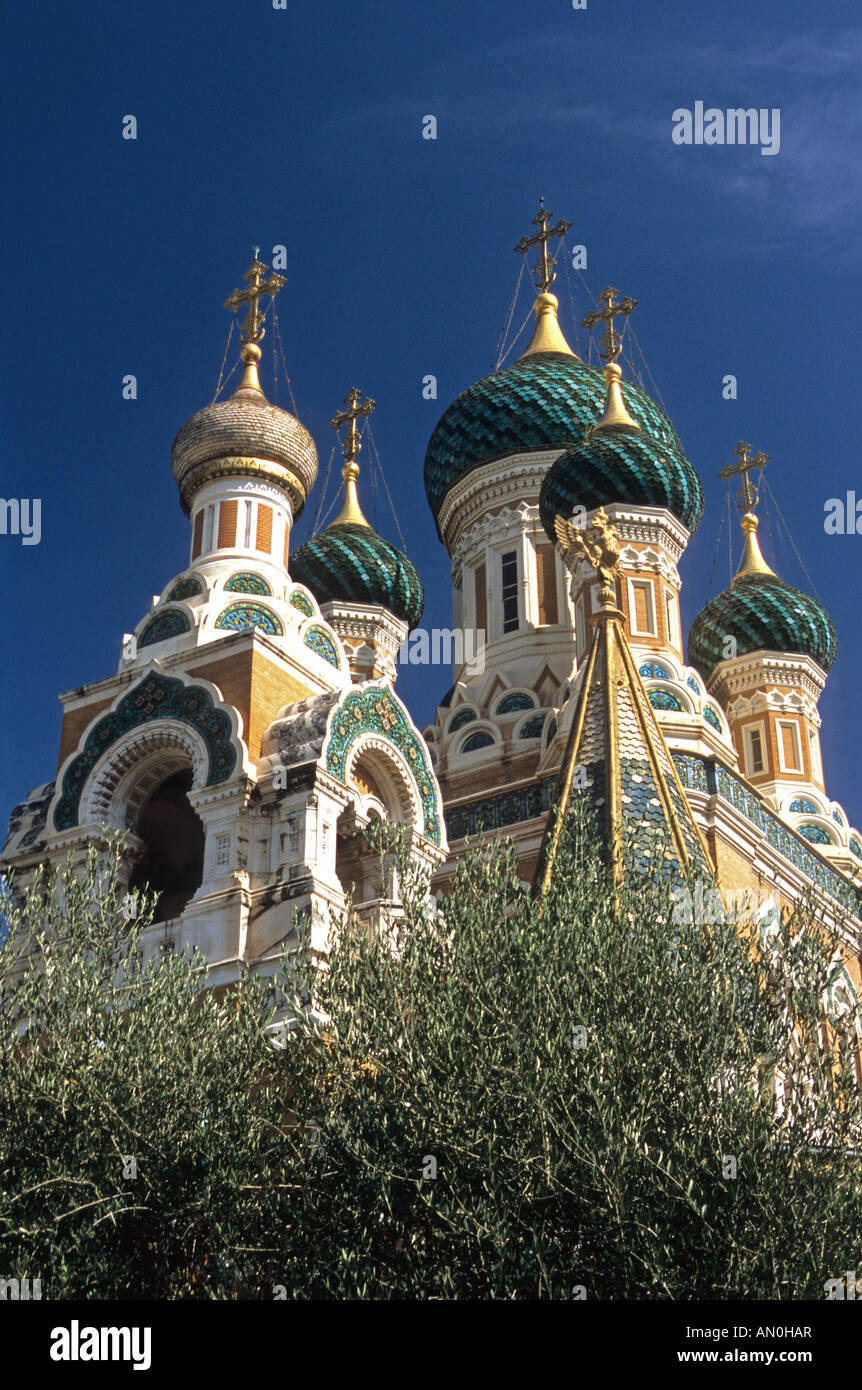 Nice orthodox church Saint Nicolas Cote d'Azur French Riviera Alpes ...