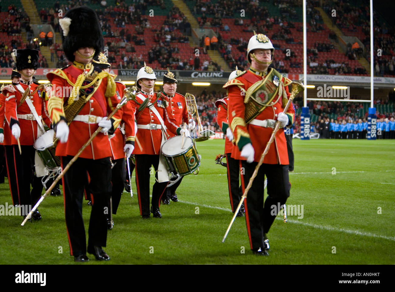 Sport rugby union band music flag hi-res stock photography and images ...