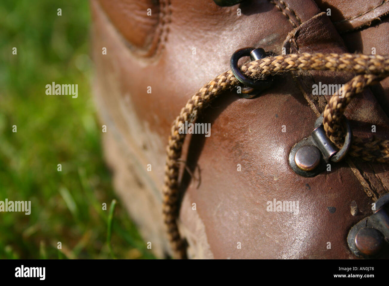 Close up of walking boot Stock Photo - Alamy