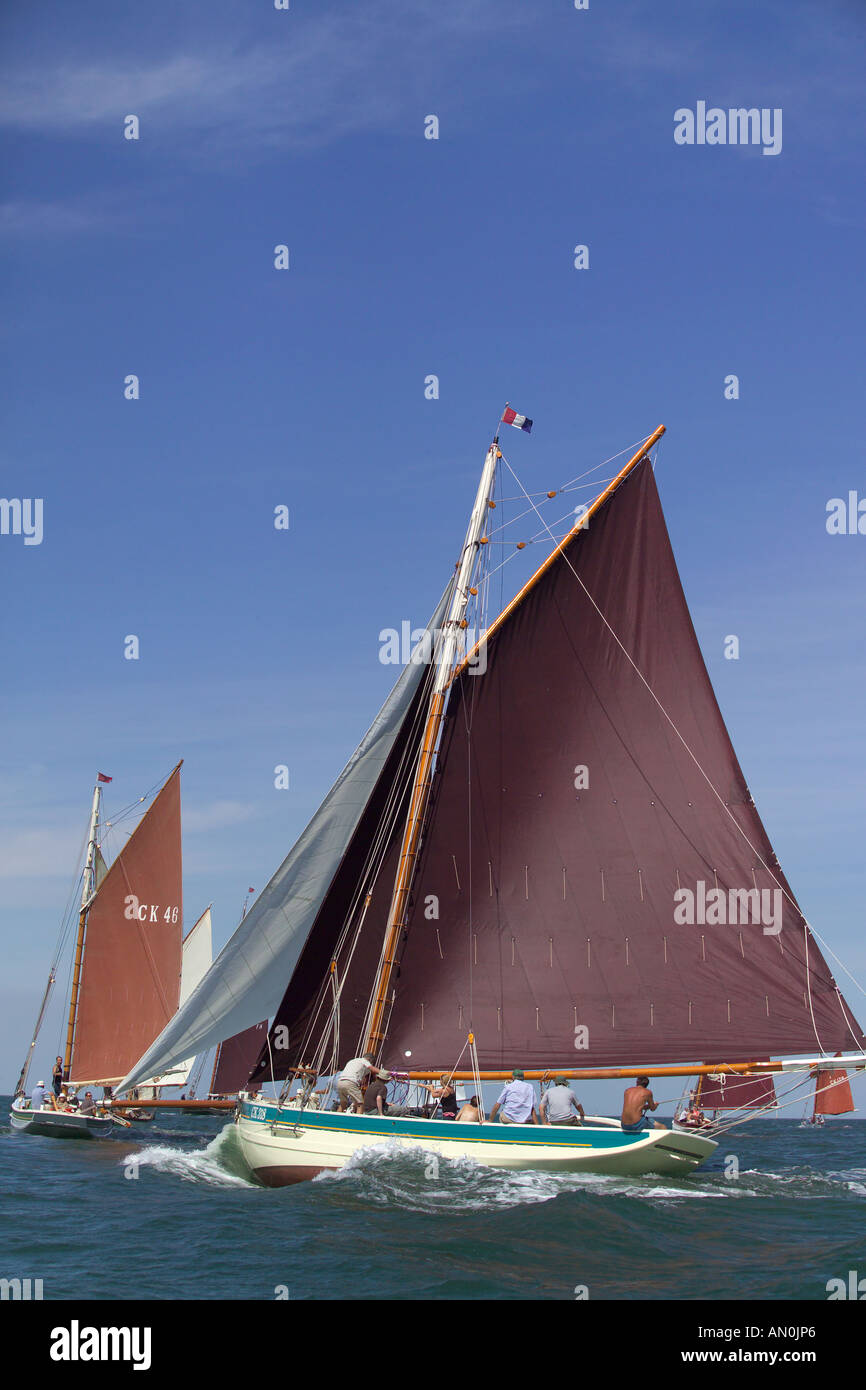 Classic Sailing Smack The Alberta and The Emeline taking part in the ...
