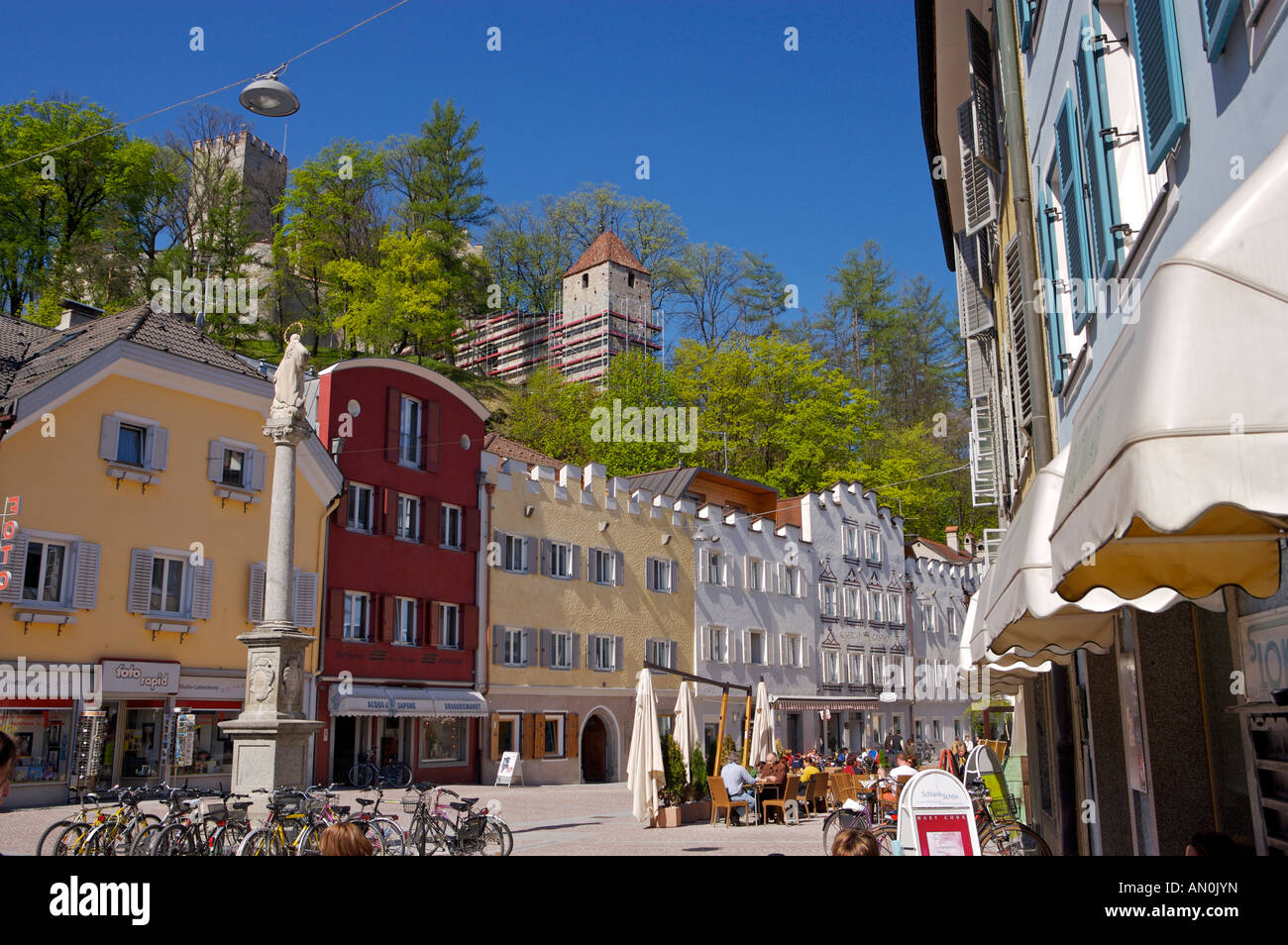 Town of Brunico (Bruneck) in Italy, South Tirol, Sued Tirol, Europe ...