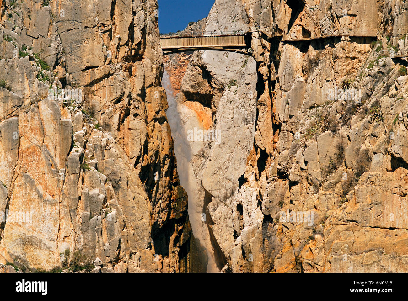 Canyon "Garganta del Chorro", Alora, Andalusia, Spain Stock Photo - Alamy