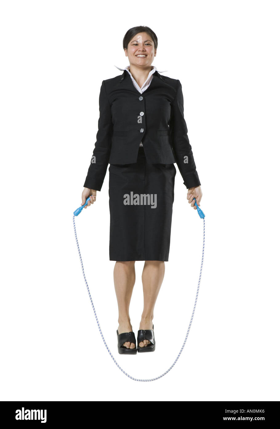 Jumprope silhouette white hi-res stock photography and images - Alamy