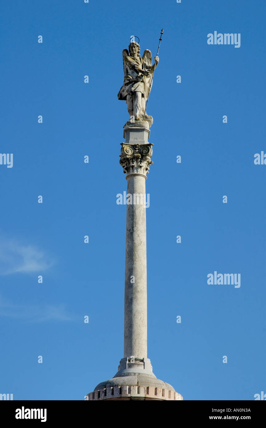 Statue of San Rafael the patron saint of Cordoba, Andalusia, Spain ...