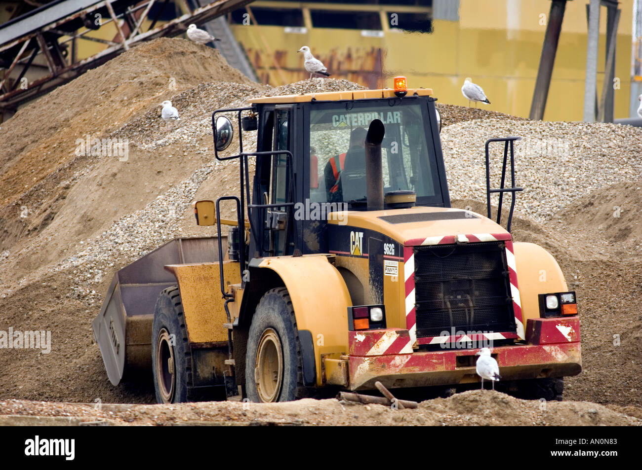 Industrial digger at work in an East Sussex Plant Stock Photo - Alamy