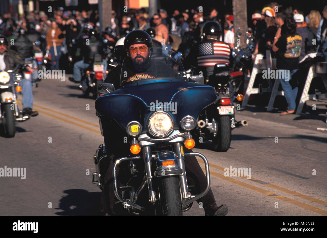 Florida daytona beach main street bike week hi-res stock photography ...