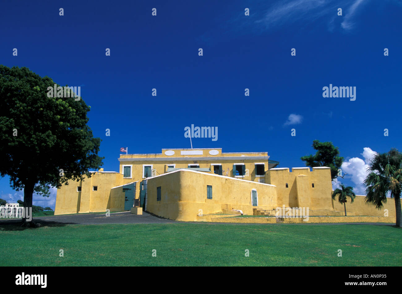 St Croix US United States Virgin Islands Fort Christiansvaeran iconic ...