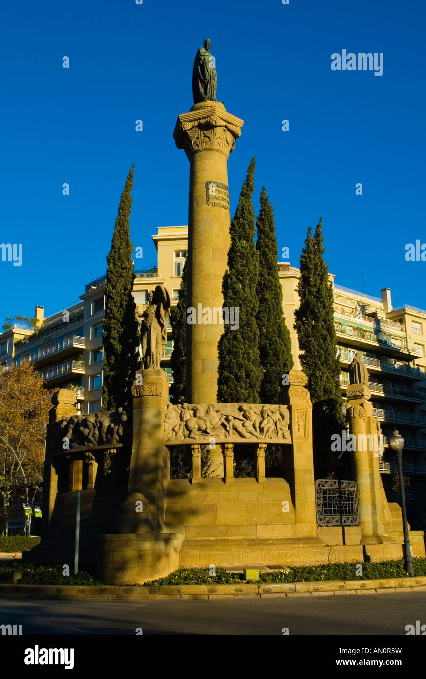 Statue Eixample Barcelona Spain EU Stock Photo - Alamy