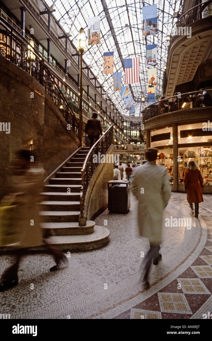 The Arcade a pedestrian mall in Cleveland Ohio USA Stock Photo - Alamy