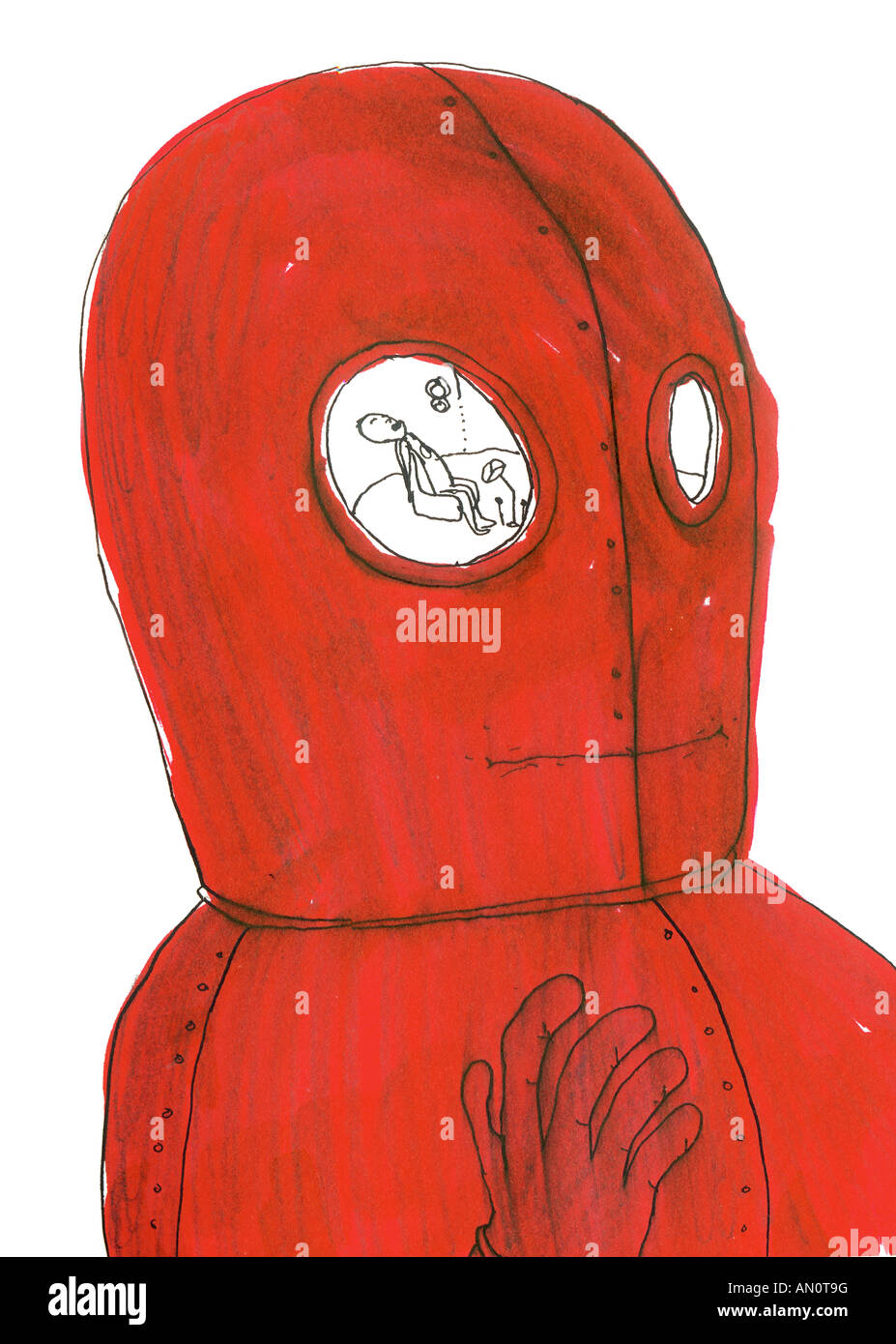 Tired machine operator Stock Photo - Alamy