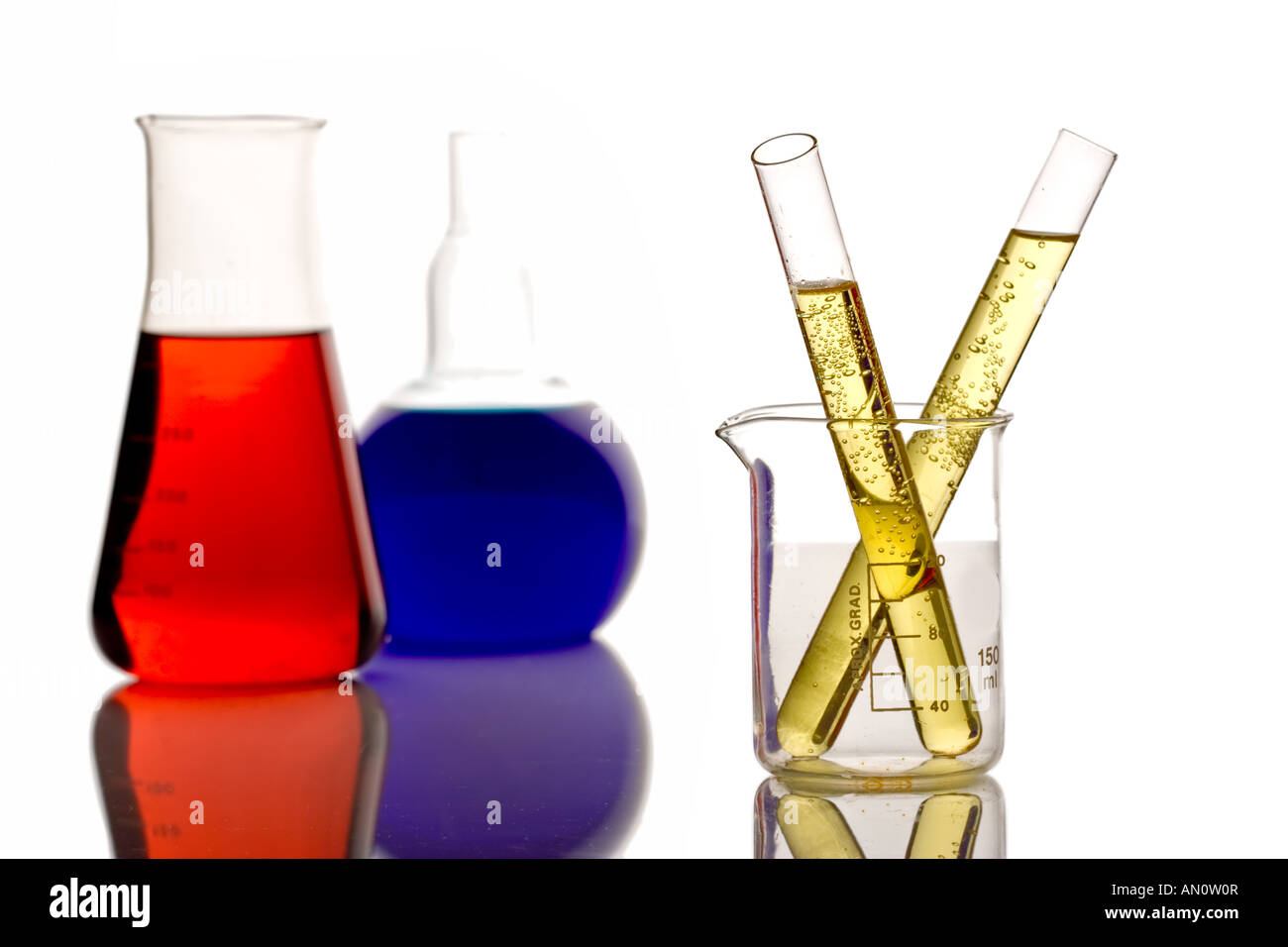 Chemicals in a research lab Stock Photo - Alamy