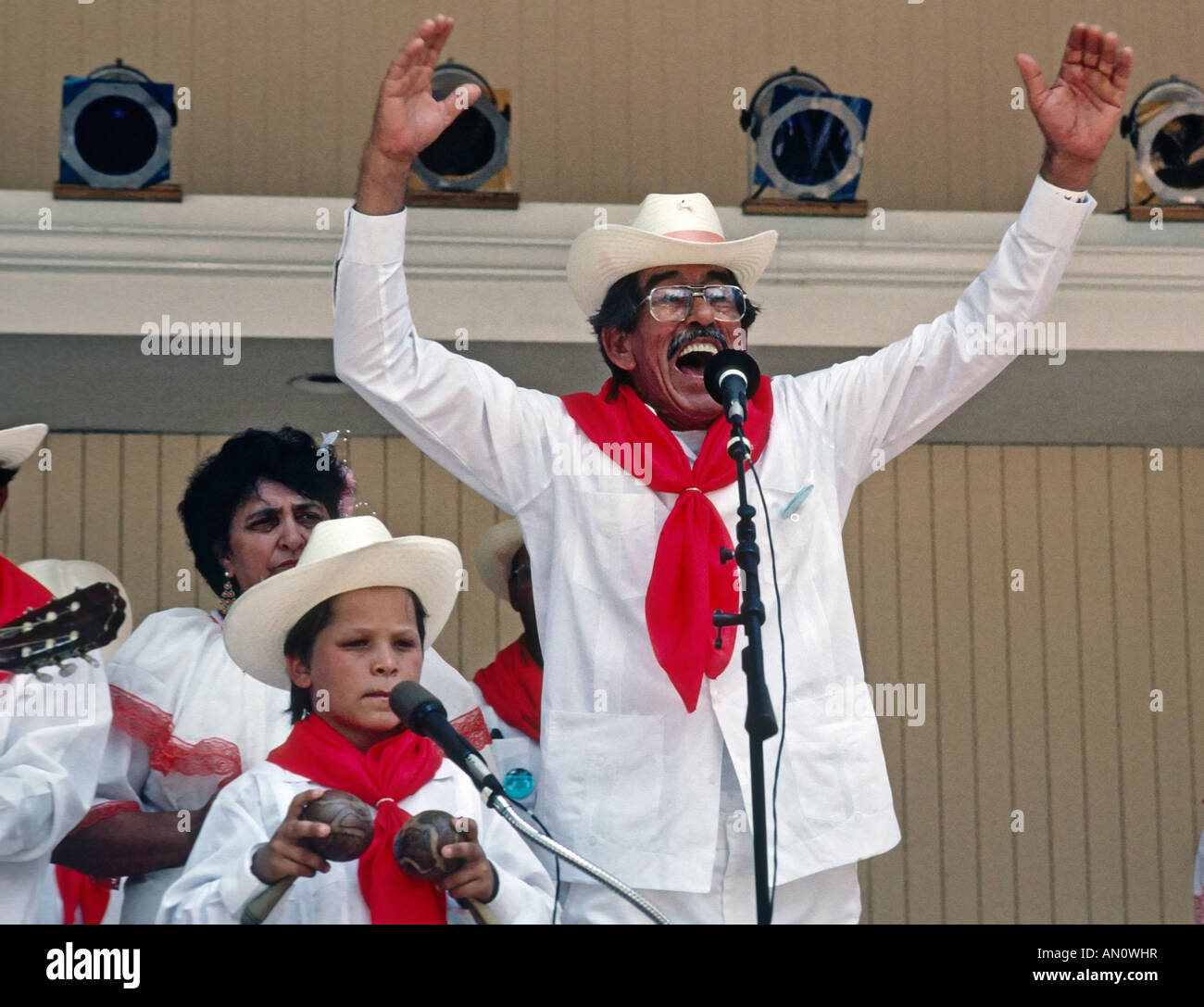 Cuban group performing traditional Cuban music at the Florida Folk ...