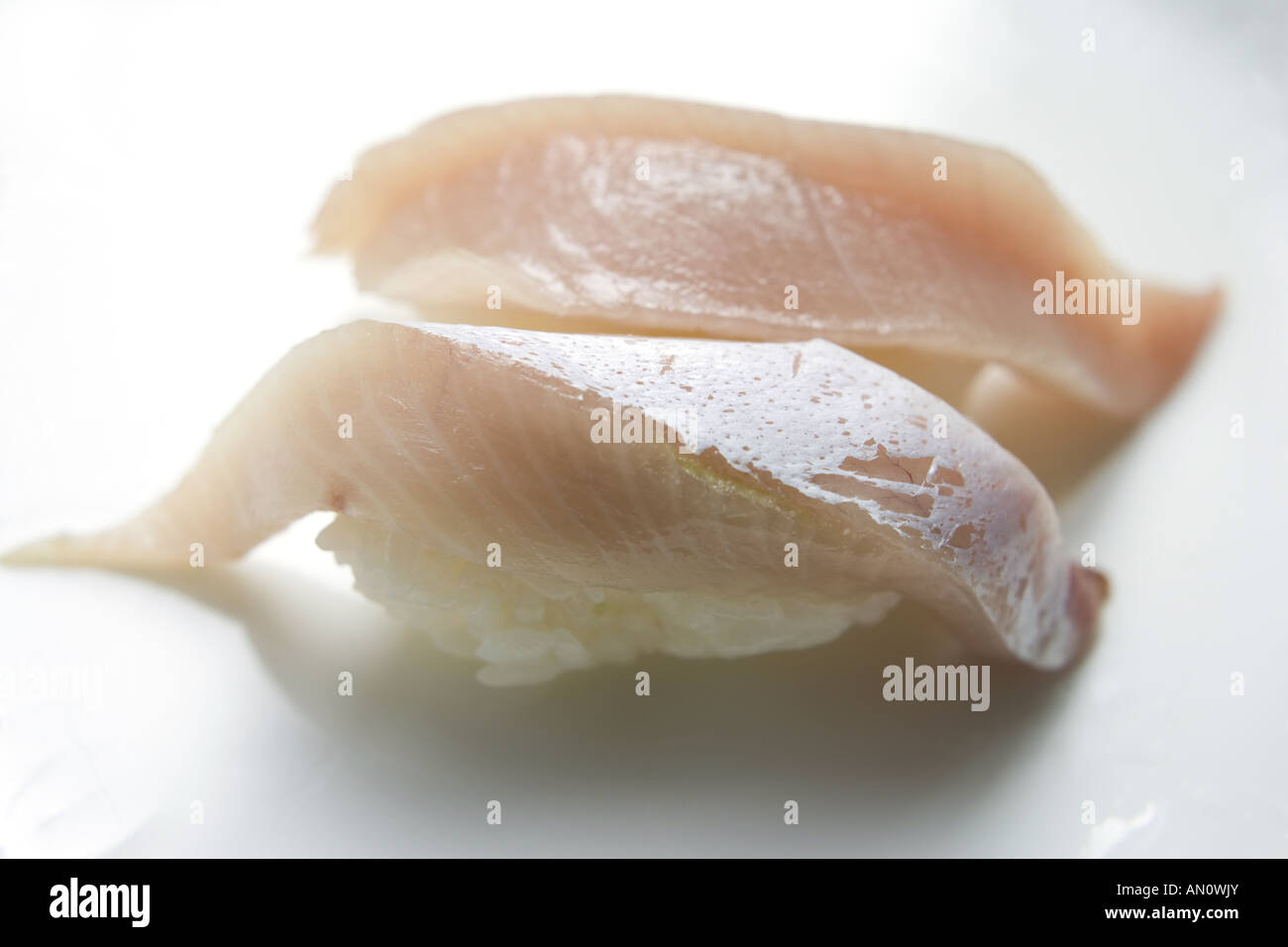 Young yellowtail sushi Stock Photo - Alamy