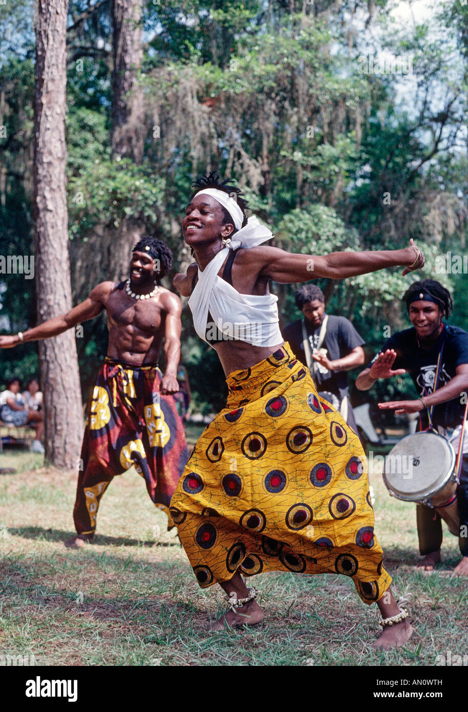 African folk dance troupe performing at the Florida Folk Festival in ...