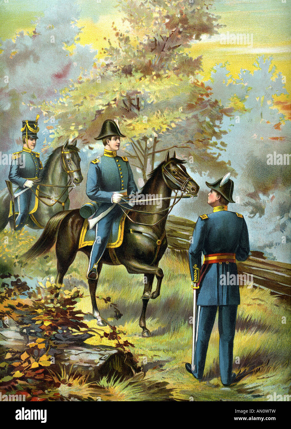 United States Army general officers in uniform in 1835 Stock Photo - Alamy