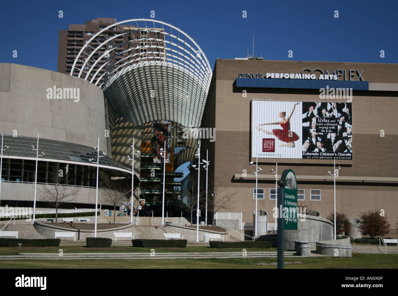 Denver performing arts complex hi-res stock photography and images - Alamy
