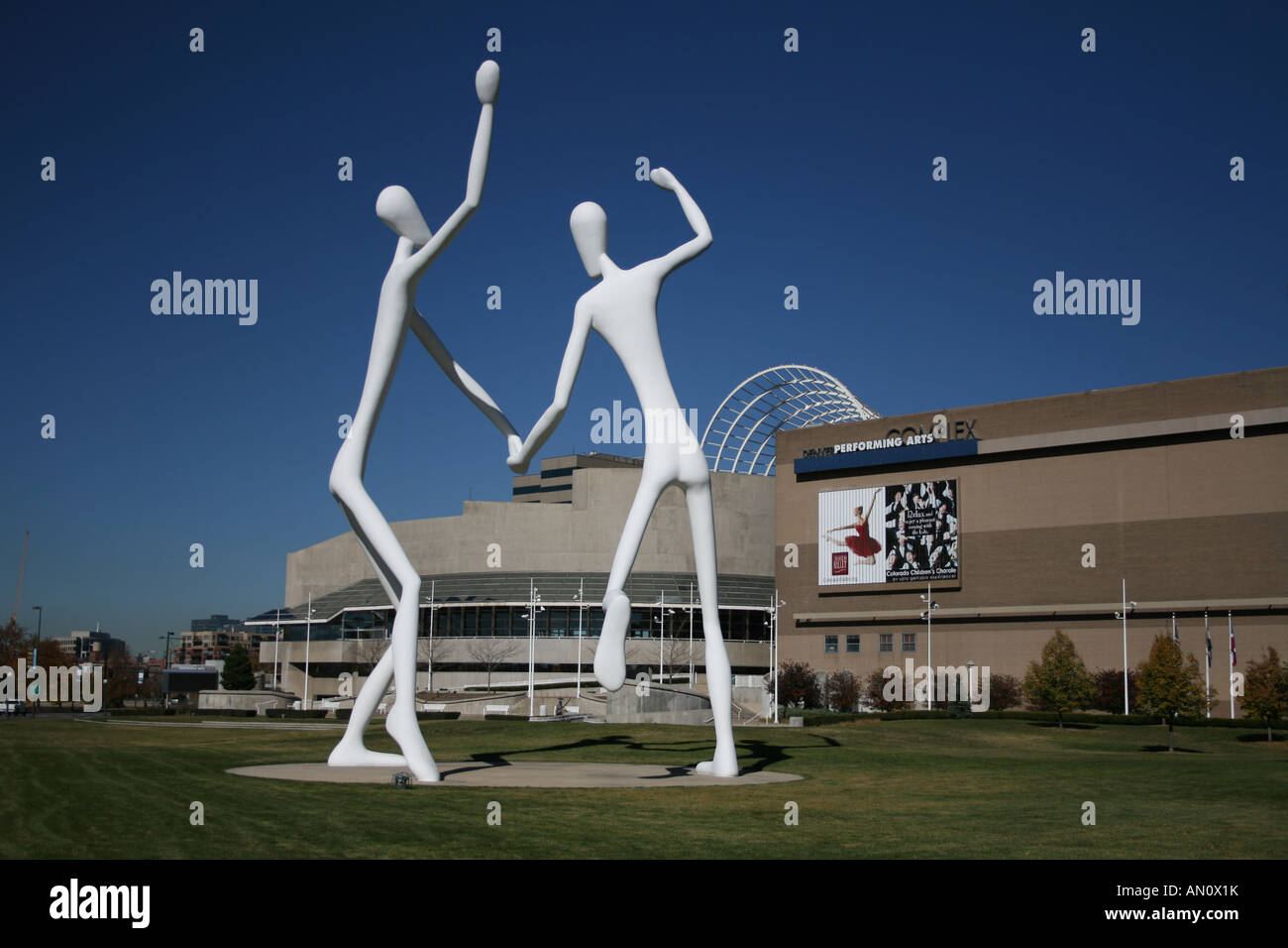 The Dancers Statues outside Denver Performing Arts Complex Colorado ...