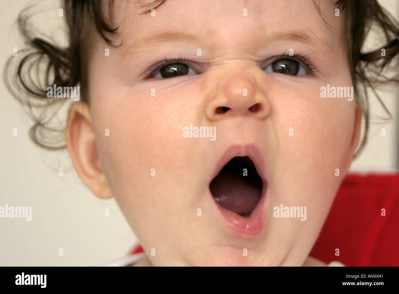 Child yawn bed hi-res stock photography and images - Alamy