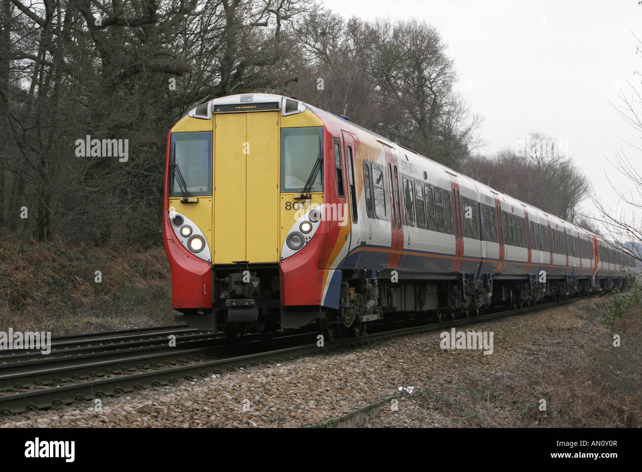 An electric commuter train Stock Photo - Alamy