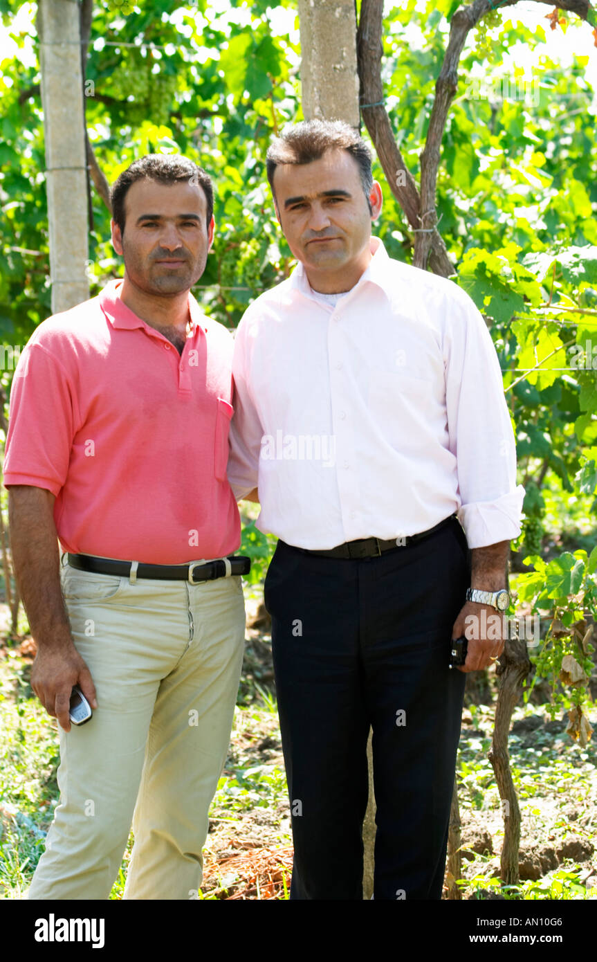 The two brothers Cobo, Petrit to the left who manages the winery. Cobo ...