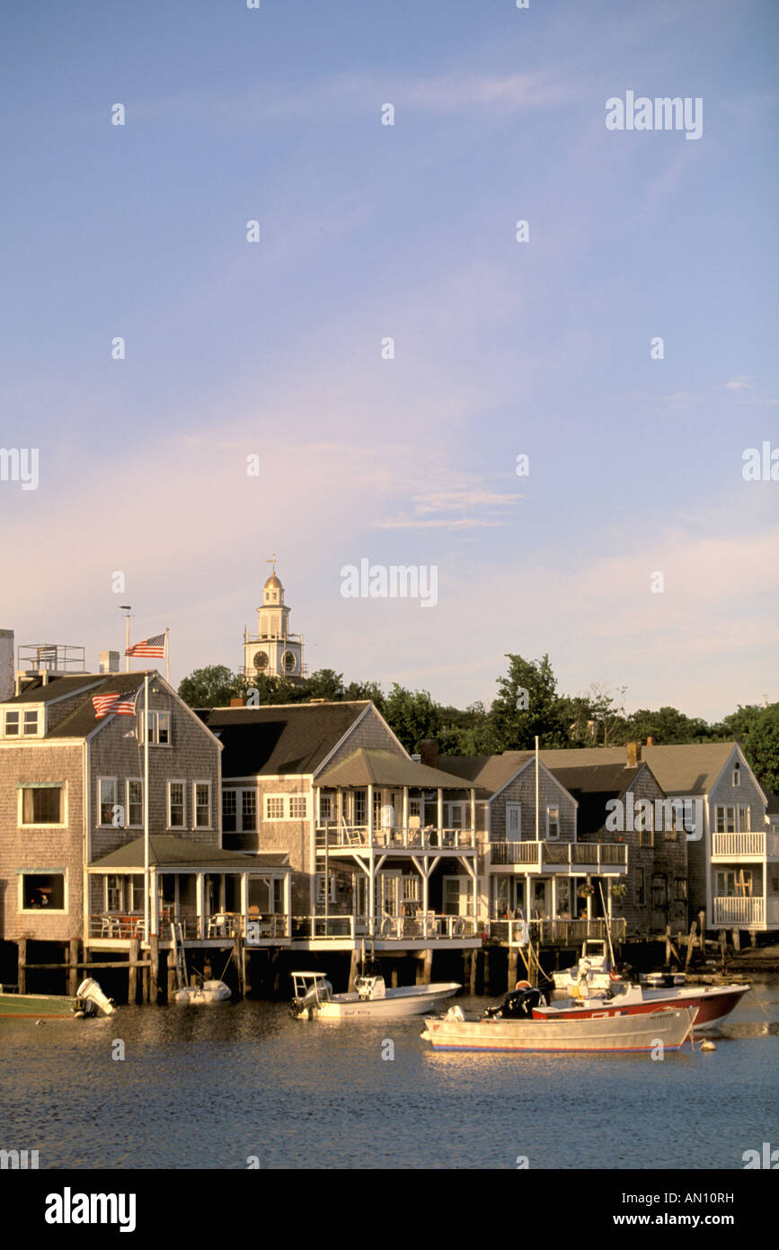 North America, USA, Massachusetts, Nantucket Island, Nantucket Town ...