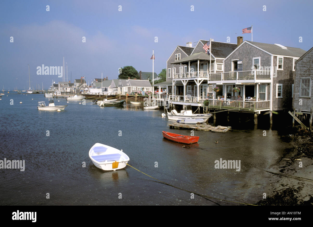 North America, USA, Massachusetts, Nantucket Island, Nantucket Town ...