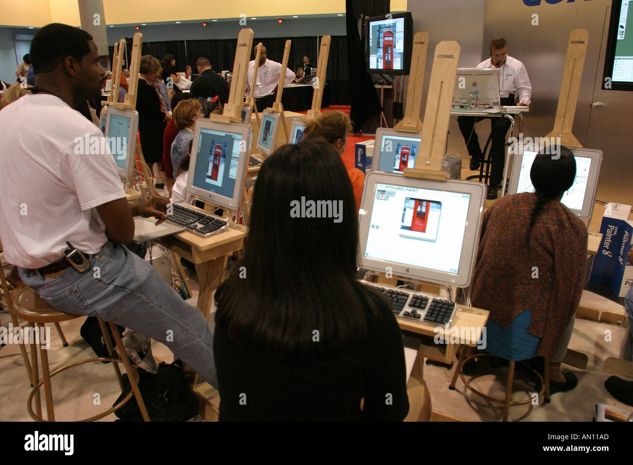 New computer related product demonstrations and exhibit exhibition hi ...