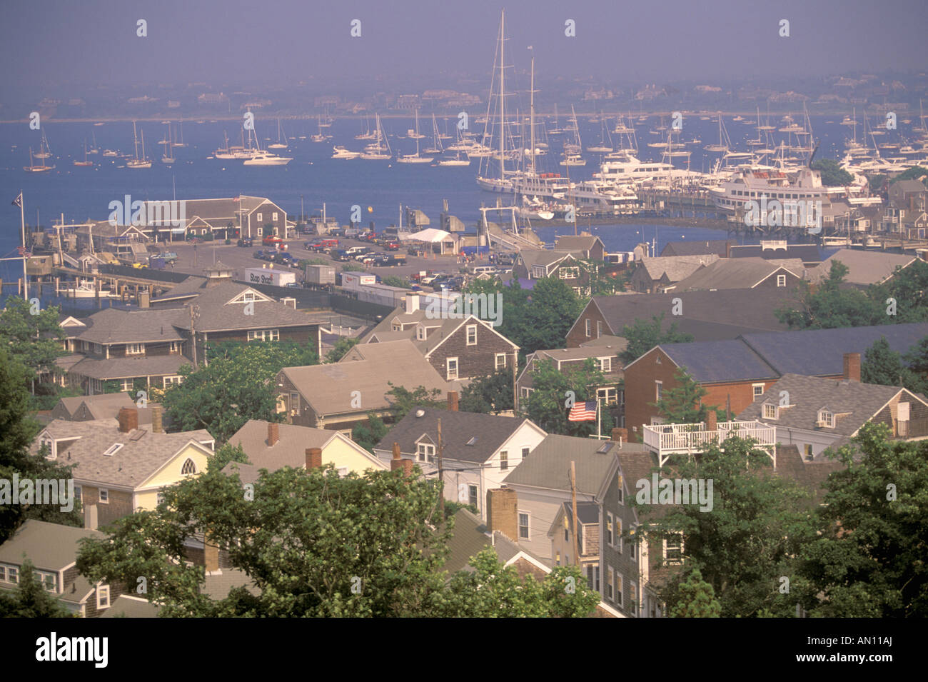 North America, USA, Massachusetts, Nantucket Island, Nantucket Town ...