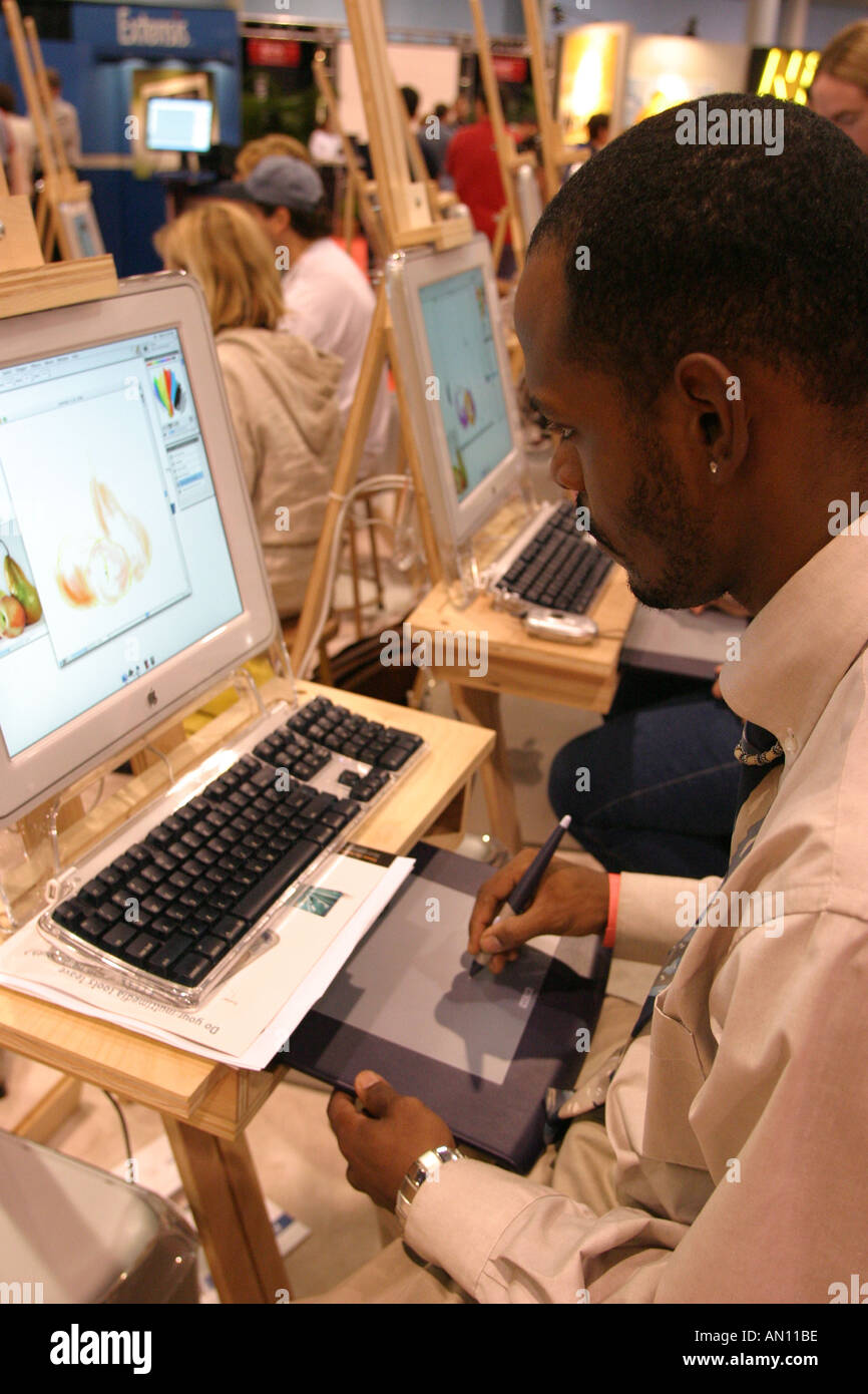 New computer related product demonstrations and exhibit exhibition hi ...