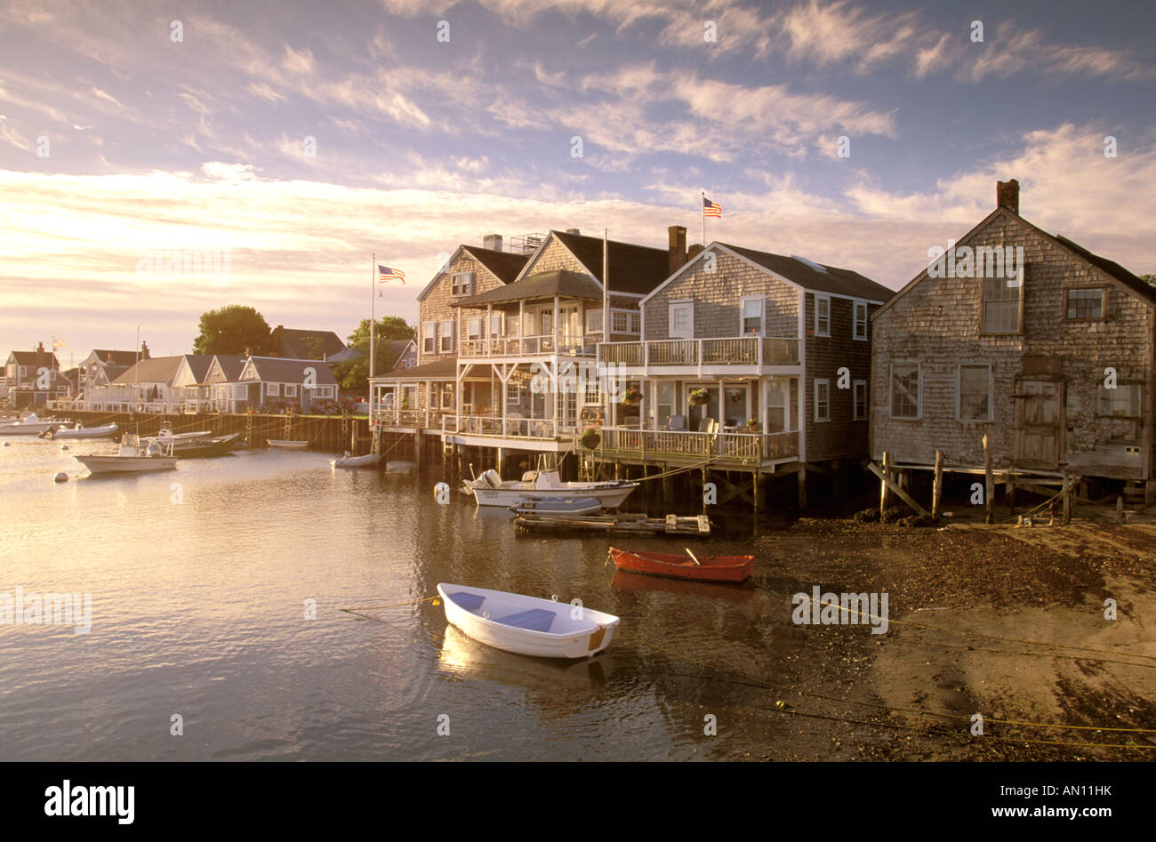 North America, USA, Massachusetts, Nantucket Island, Nantucket Town ...
