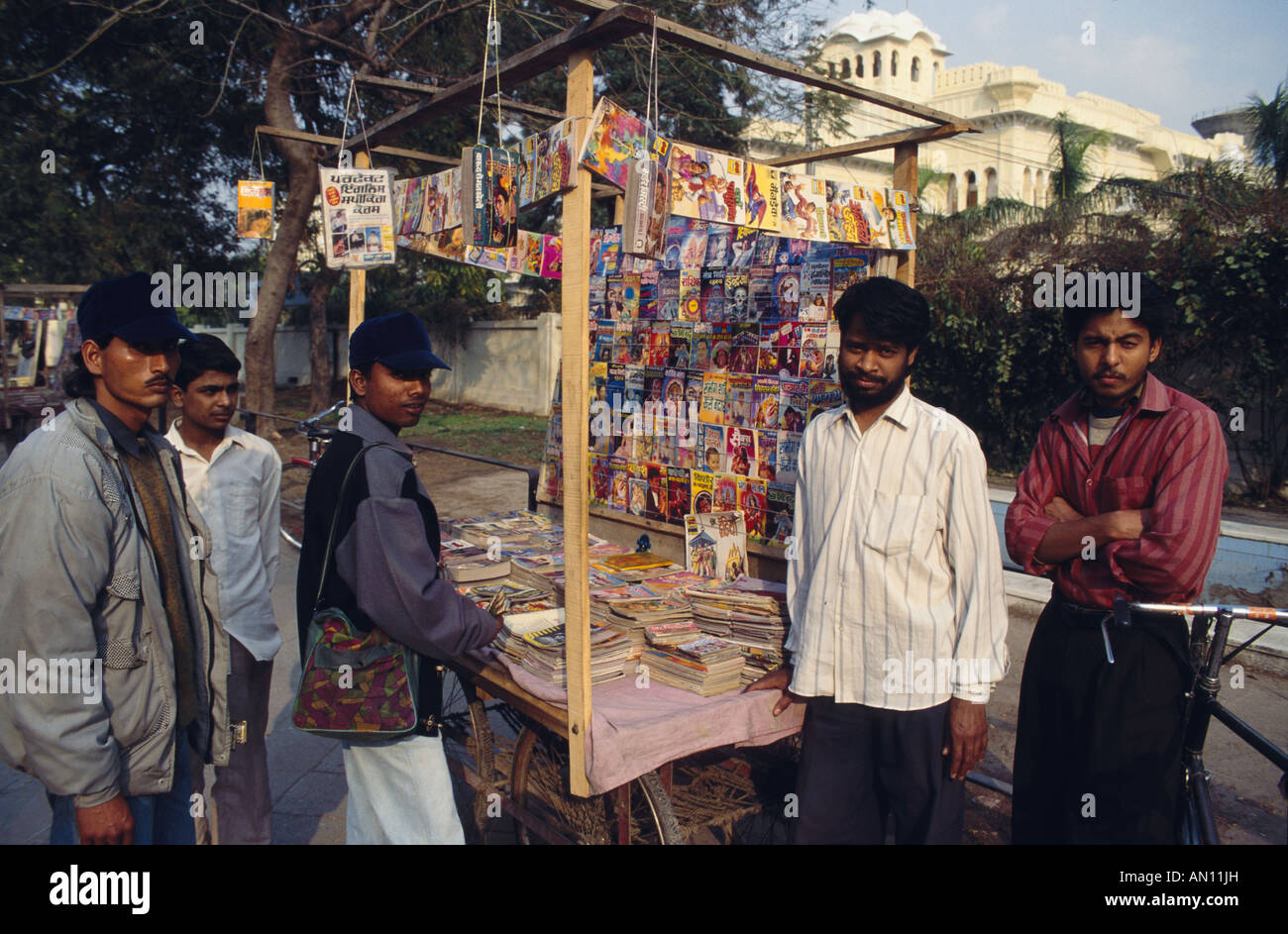 Road side comic stall in India with colourful comics on display Stock ...