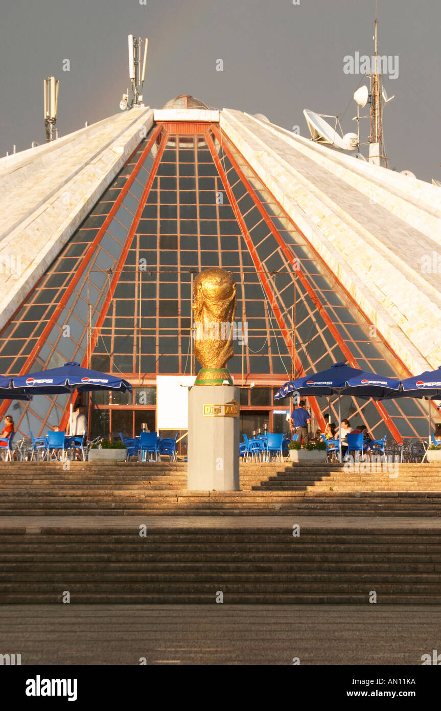 The monument mausoleum museum of the former dictator Enver Hoxa Hoxha ...