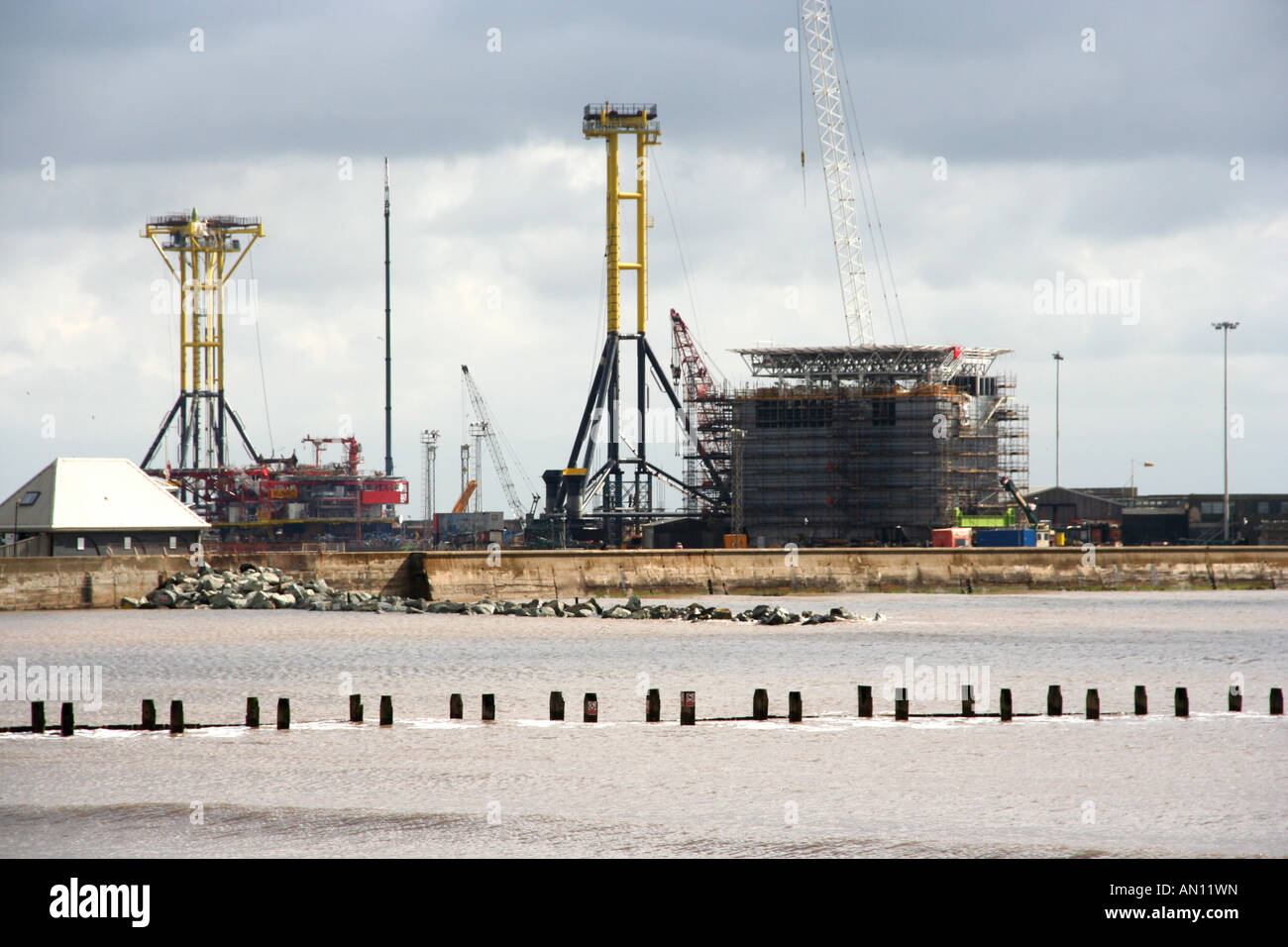 lowestoft harbour infrastructure seaside resort east anglia suffolk ...