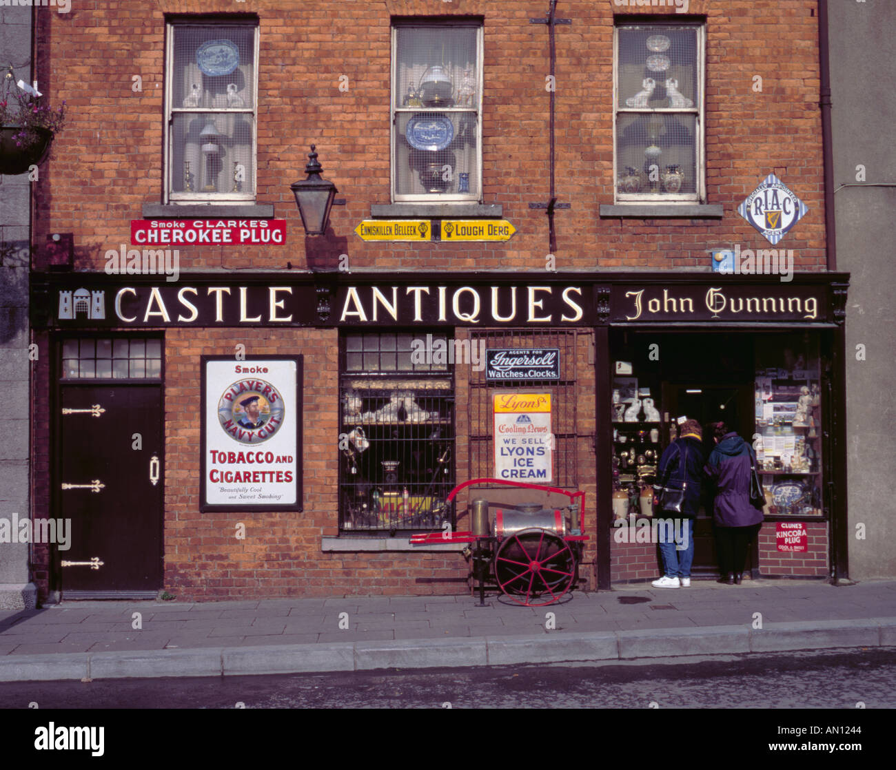 Picturesque shop front; Castle Antiques, Limerick, County Limerick ...