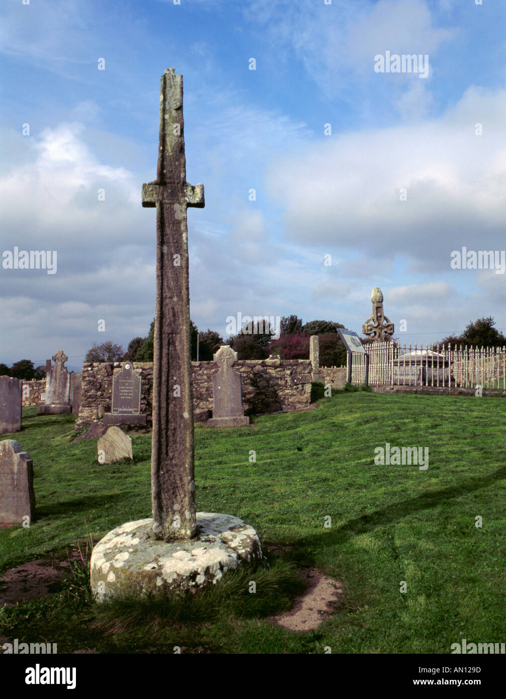 One of the three 8th century high crosses at Kilkieran village, north ...