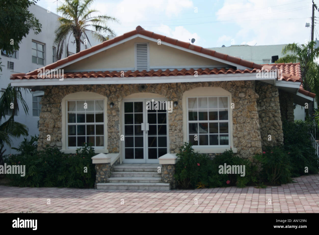 Coral House Miami Beach Florida building November 2007 Stock Photo - Alamy
