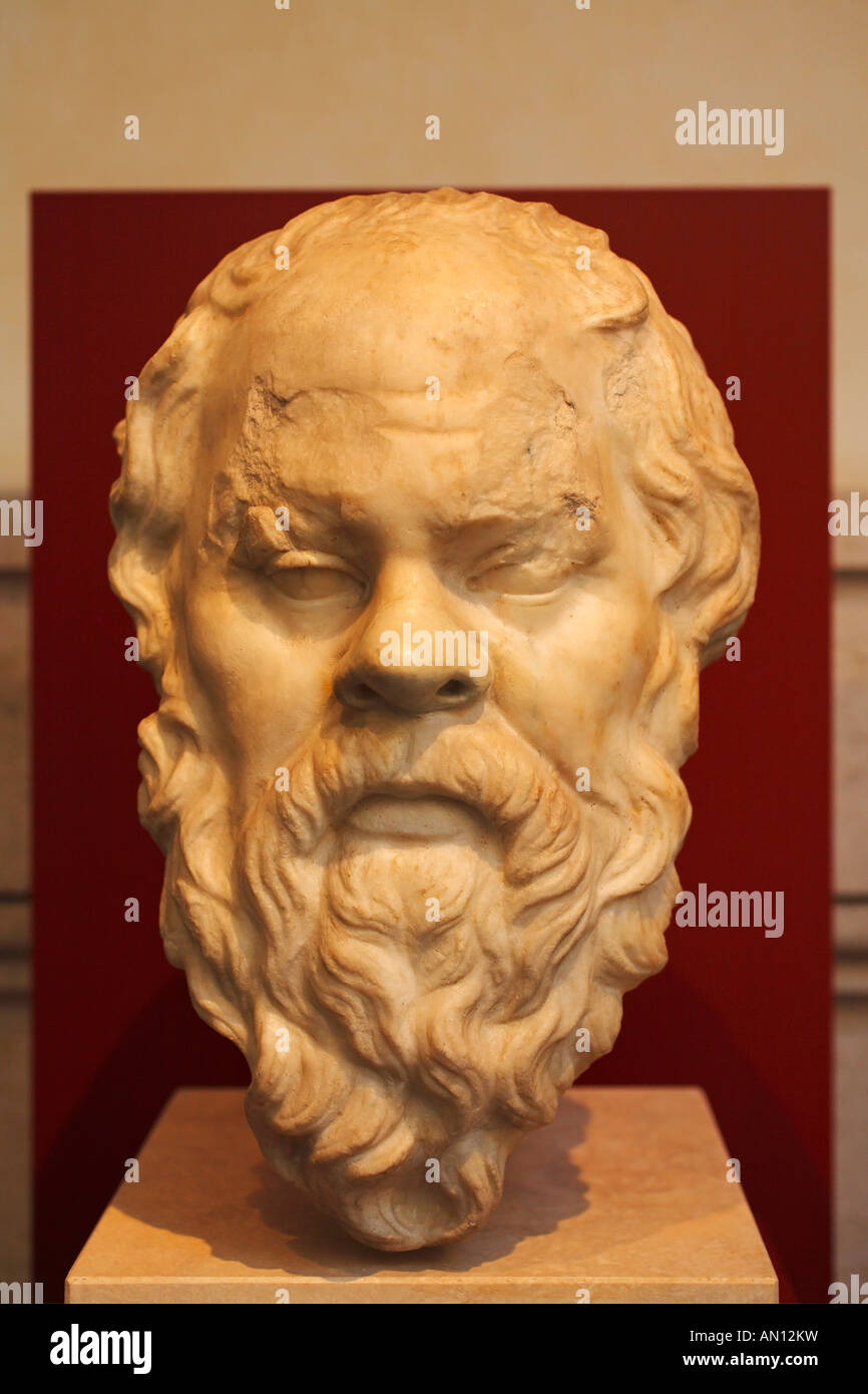 Head of Socrates, Palazzo Massimo alle Terme, National Museum of Rome ...
