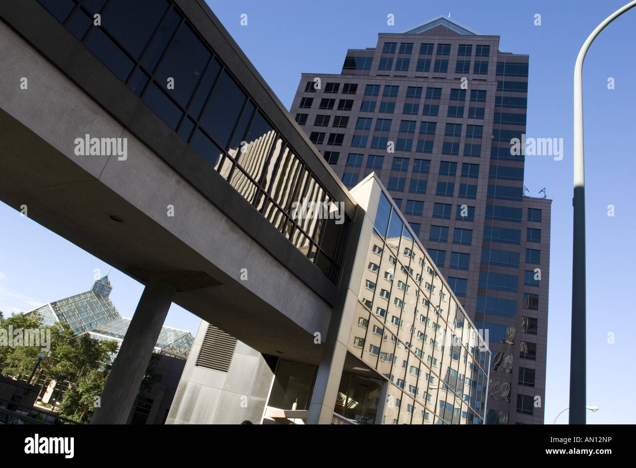 Skyway and Bausch and Lomb world headquarters building Rochester New ...