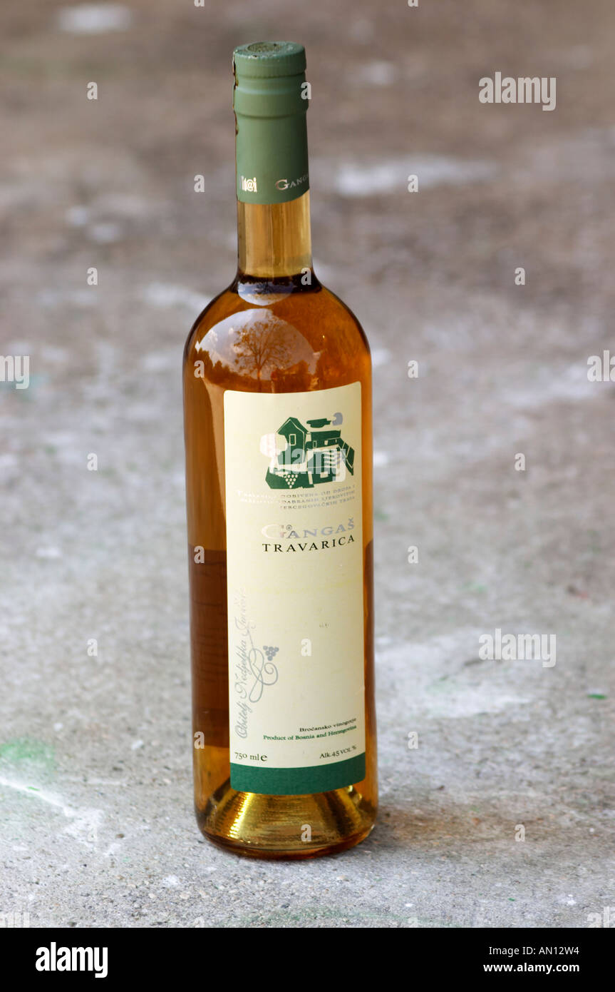 Bottle travarica herb spiced alcohol hi-res stock photography and ...