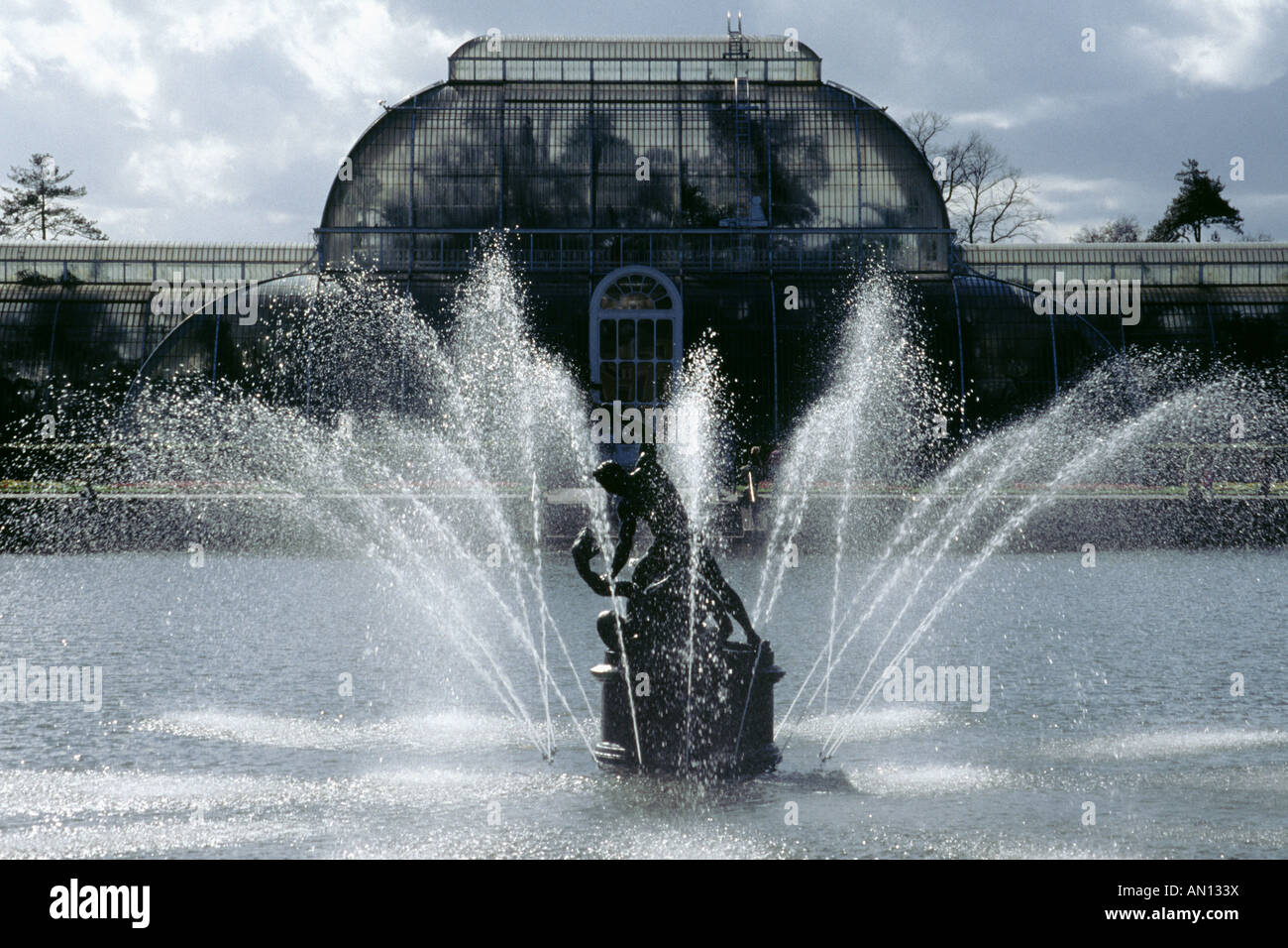 Statue of Hercules wrestling the serpent river-god Achelous in front of ...