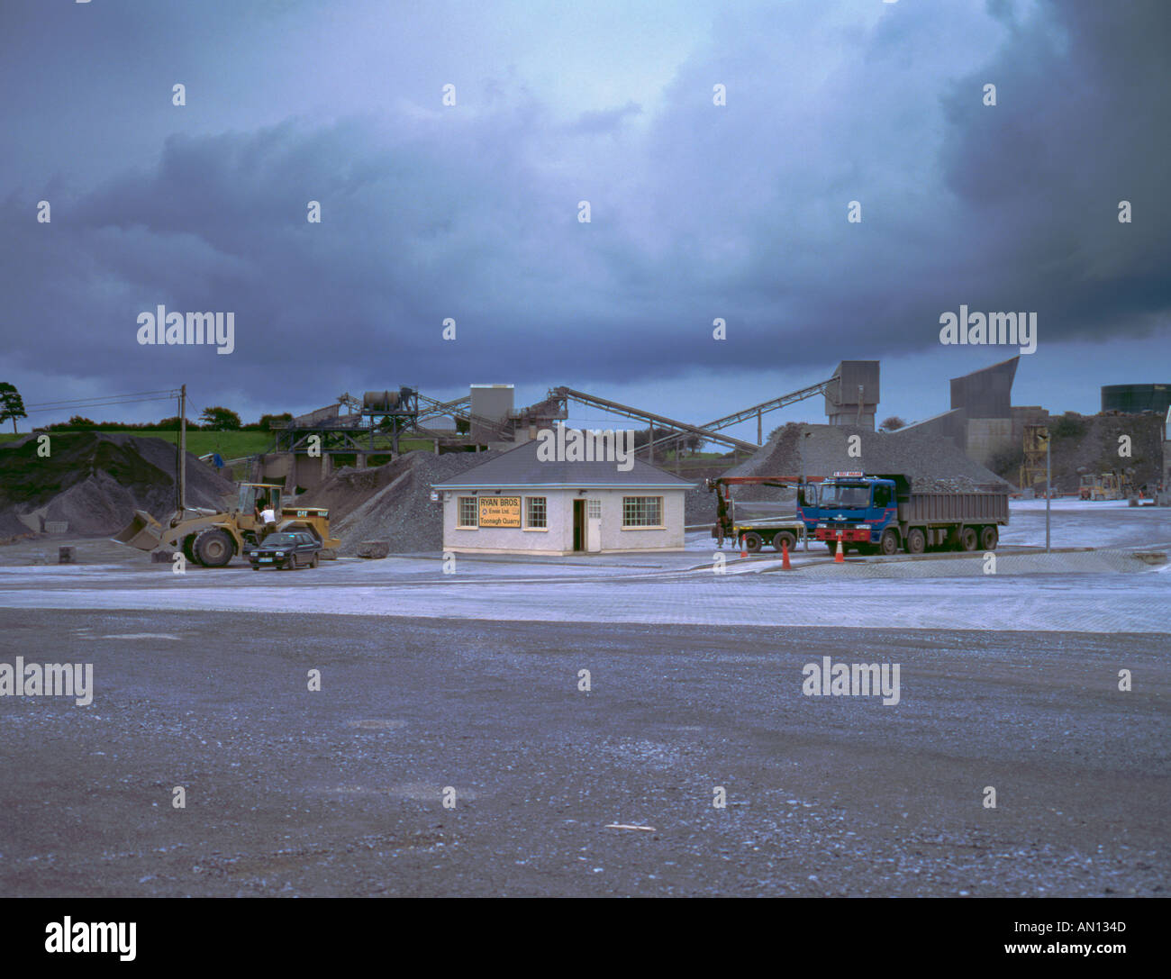 A limestone quarry (Toonagh Quarry), north of Ennis, Burren Plateau ...