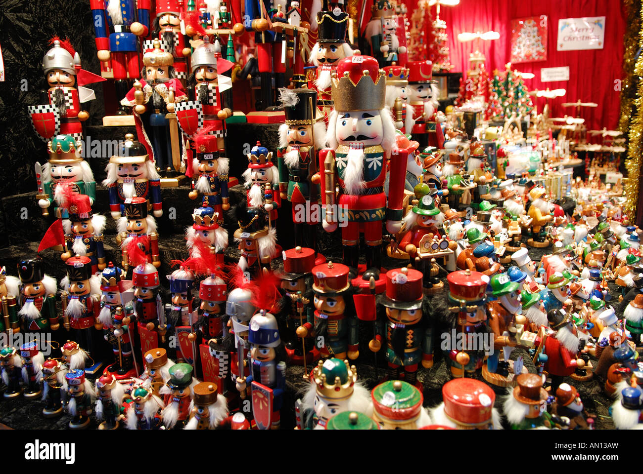 German christmas market Nottingham england Stock Photo - Alamy