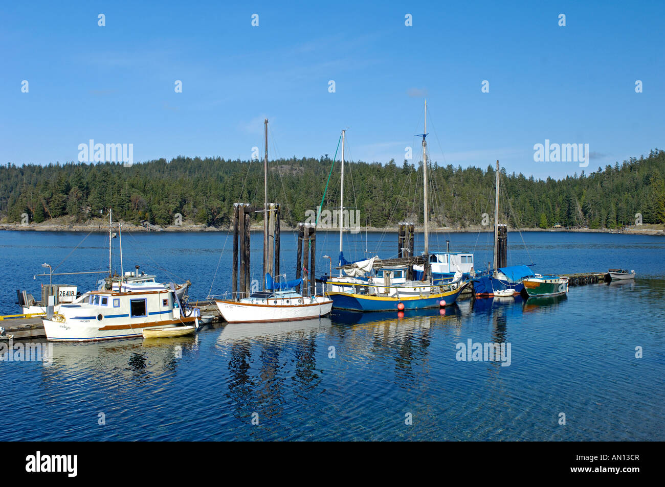Manson's Landing Cortes Island BC Stock Photo - Alamy