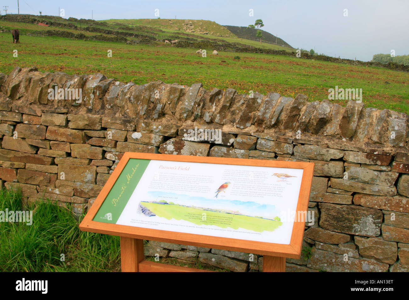parsons field haworth yorkshire england uk gb Stock Photo - Alamy