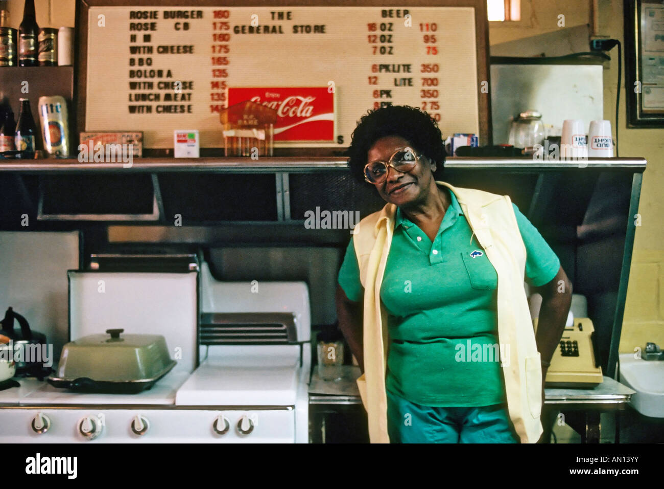 Waitress at a diner in rural Arkansas USA Stock Photo - Alamy