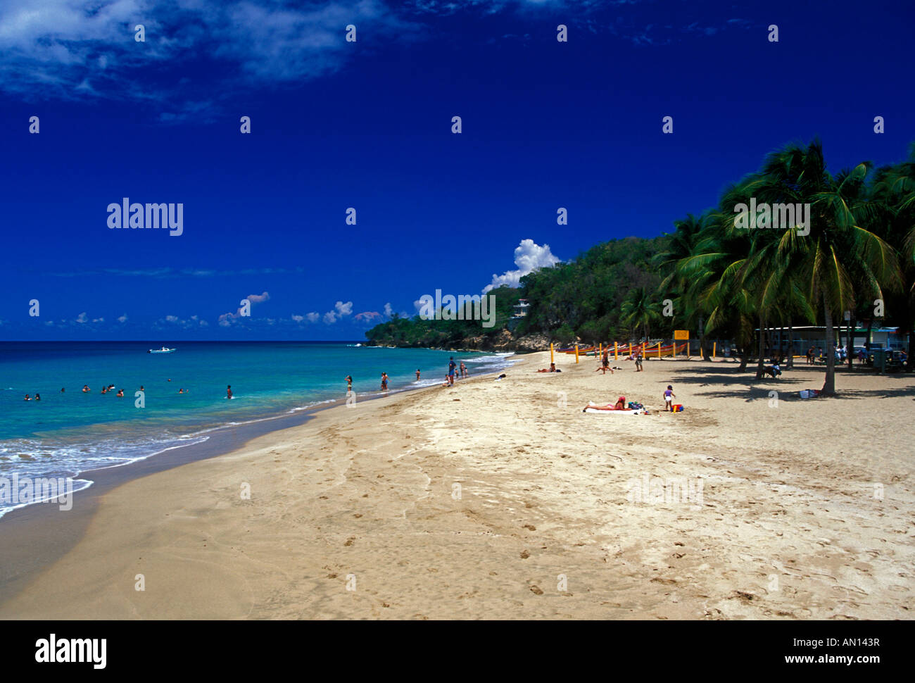 Puerto Rican people, swimming, Crash Boat Beach, north of Aguadilla ...