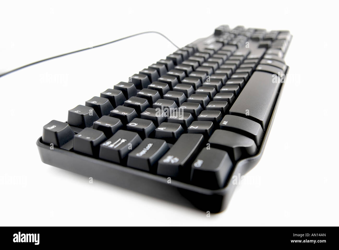 Black computer keyboard isolated on white background Stock Photo - Alamy