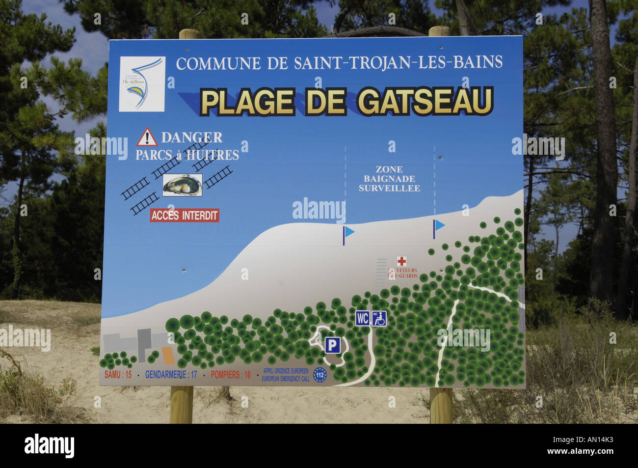 signs sandy sand beach coast coastal seaside traditional typical ile d ...