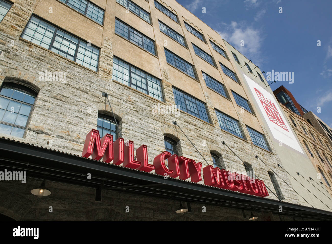 USA, Minnesota, Minneapolis: Mill City Museum located in reconverted ...